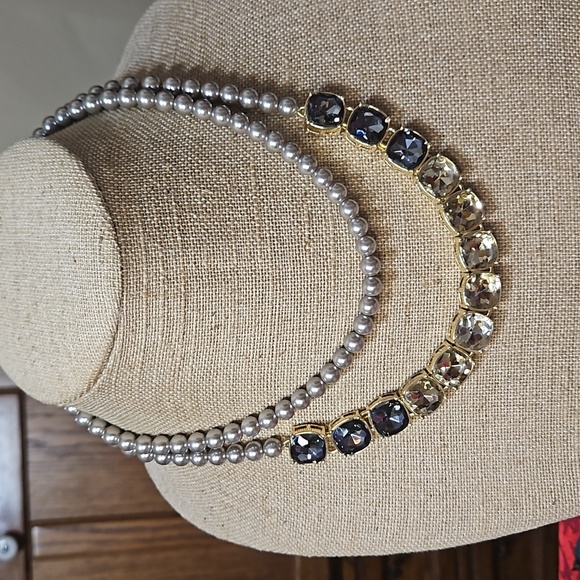 Talbots | Jewelry | Talbots Faux Pearls And Glass Necklace | Poshmark